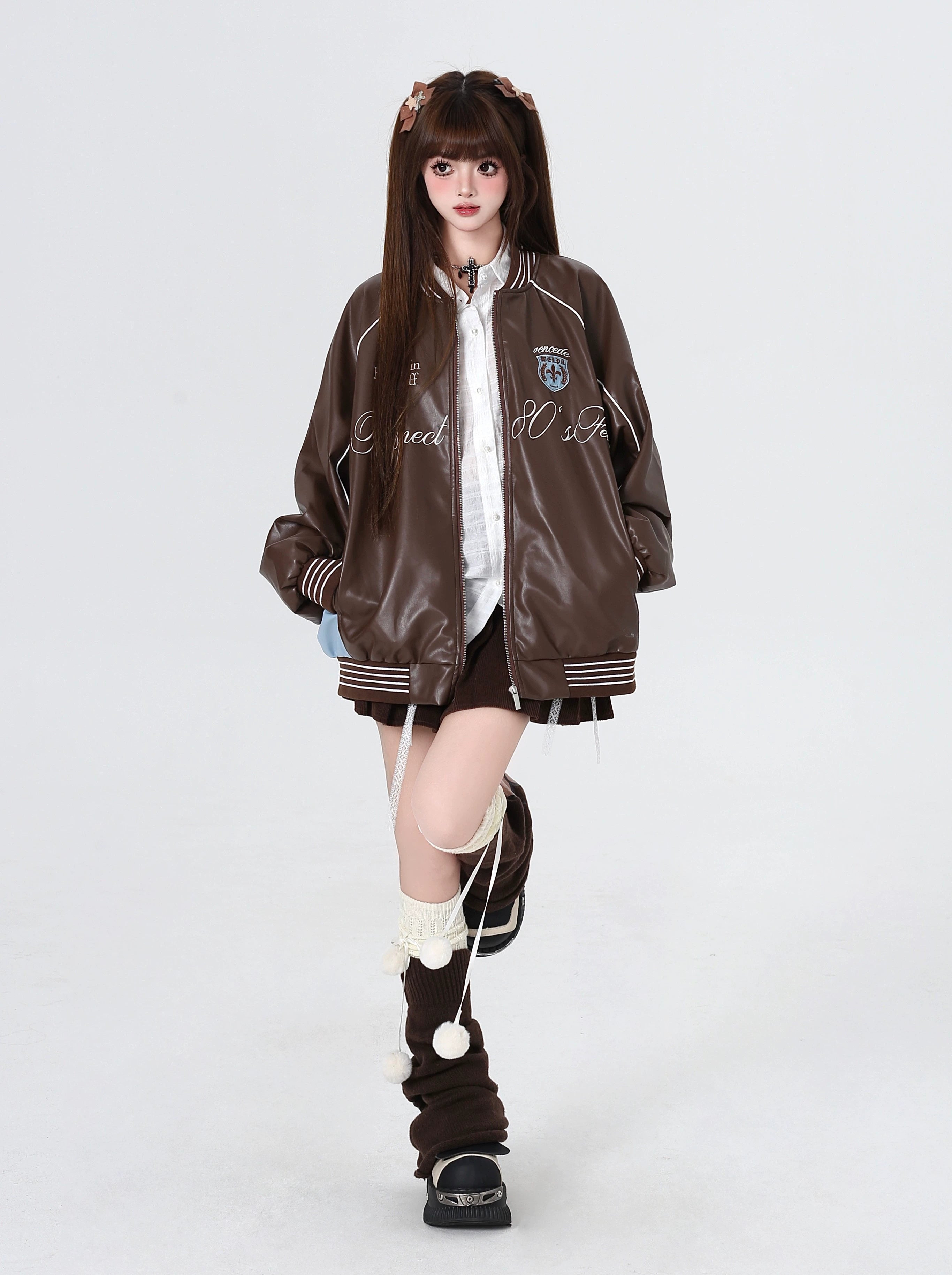 ラインレザージャケット NW1296 ラインレザージャケット NW1296